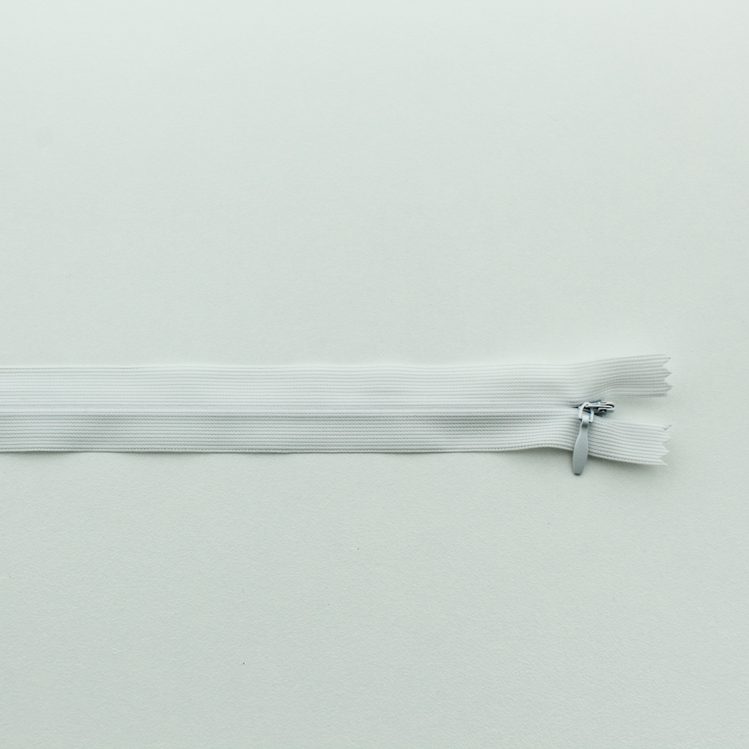 Pack 5 Fechos Invisível 20cm - Branco – Feira dos Tecidos Online